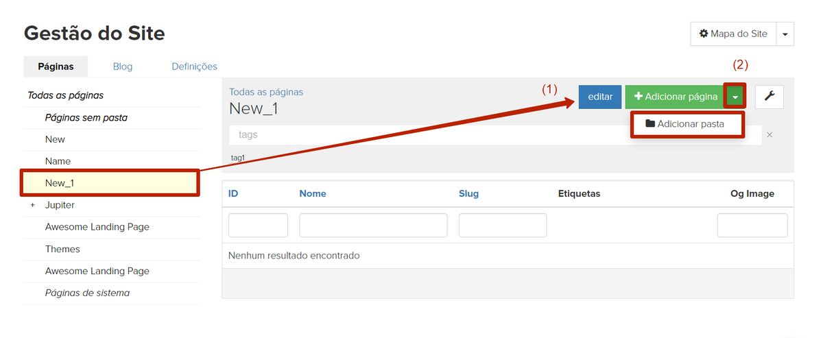 Como criar um cabeçalho comum para algumas/todas as páginas?. Getcourse ...